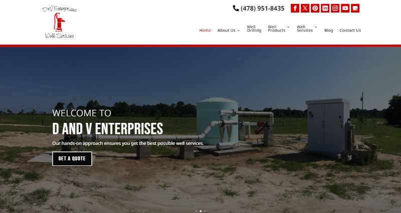 Our New Website is Live! | D and V Enterprises Well Services